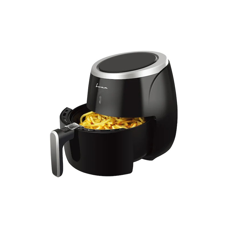 Friteuza cu aer cald FRAM FAF-MD2000BK, 2000W, 5L, display digital ...