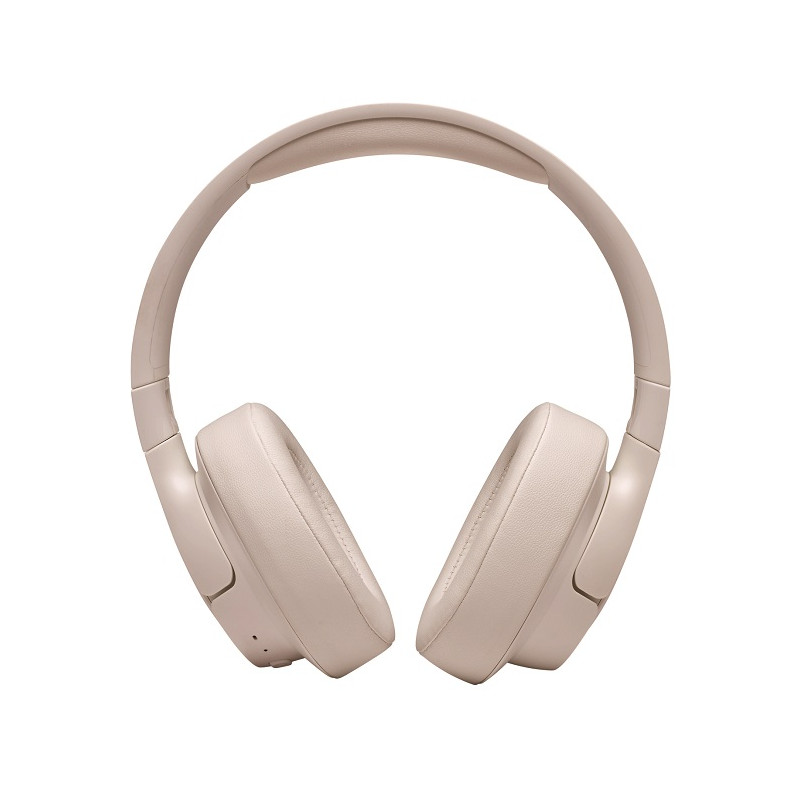 Casti JBL Tune 710BT, Bluetooth, Over-ear, Microfon, Crem